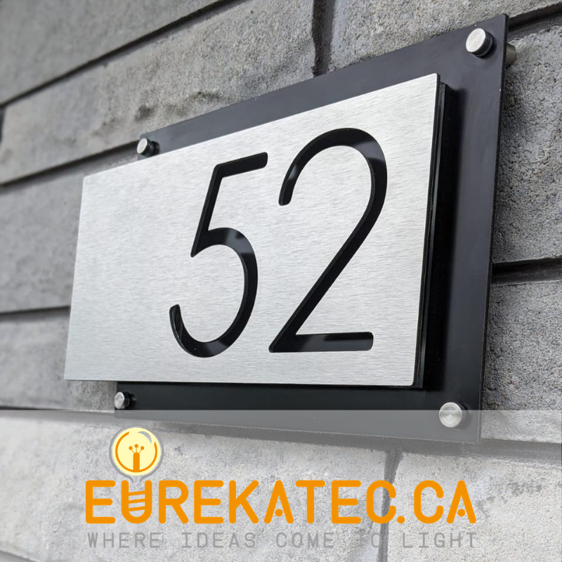 Custom House Number Civic Address Sign | EurekaTec