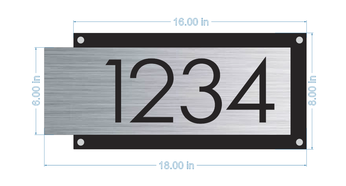 Custom House Number Civic Address Sign | EurekaTec