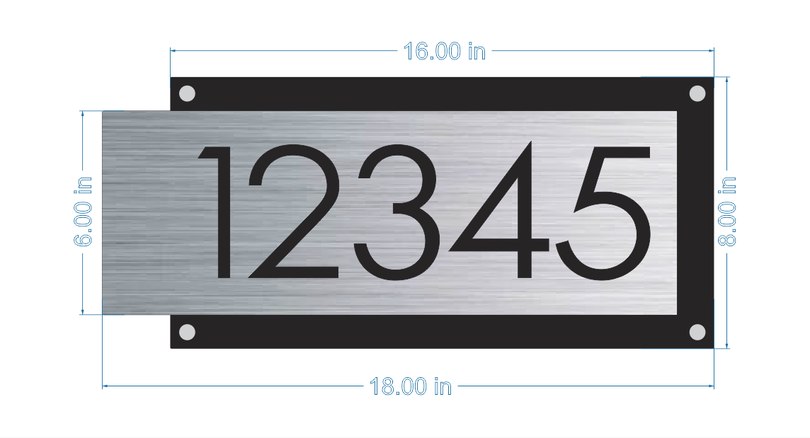 Custom House Number Civic Address Sign | EurekaTec